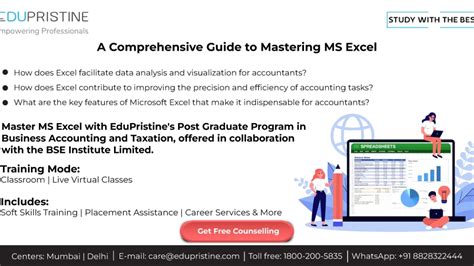 Mastering Microsoft Excel A Comprehensive Guide To Its Features And