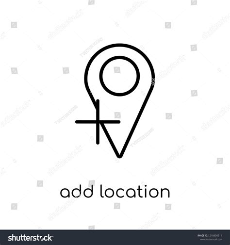 Add Location Icon Trendy Modern Flat Stock Vector Royalty Free 1218930511 Shutterstock