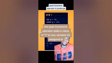 Post Increment Operator In Javascript Coding Programming Javascript Shorts Youtube