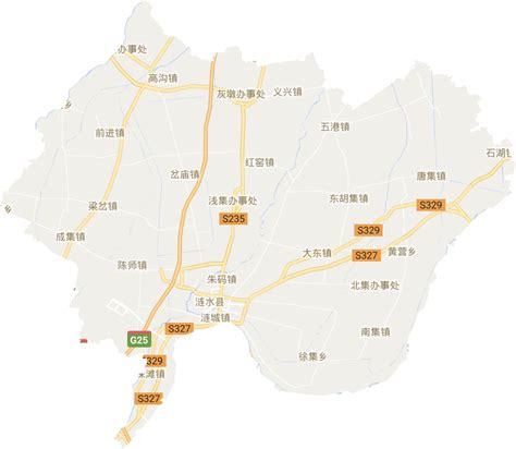 涟水县高清电子地图