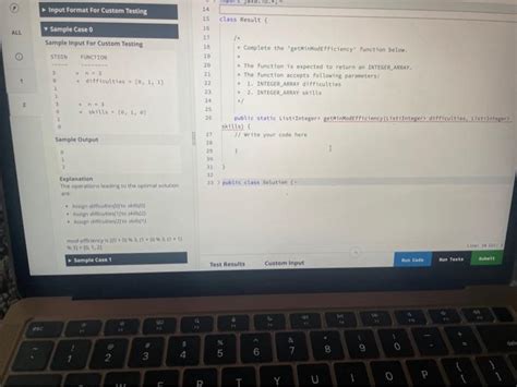 solved input format for custom testing 24 ml 7 sample case