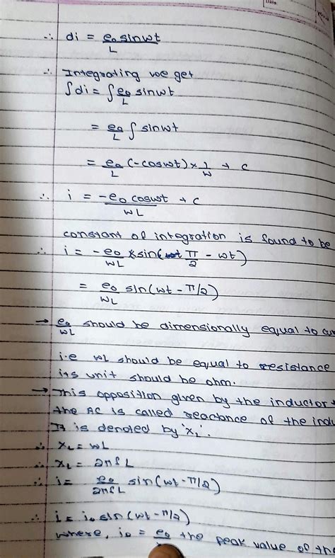 SOLUTION Ac Circuits Handwritten Notes Studypool