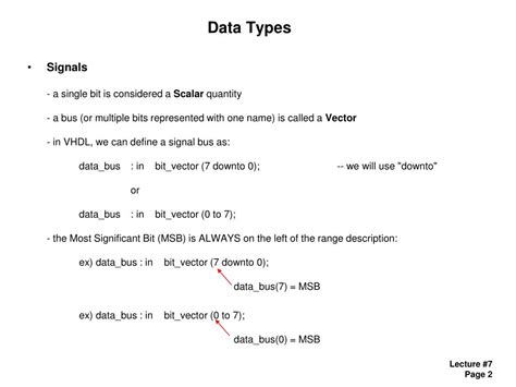 PPT Understanding VHDL Data Types For Sequential Logic Design