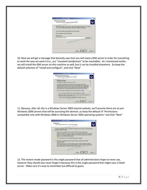 Windows 2003 Server Docx Operating Systems Computer Software And