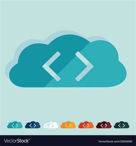 Flat Design Programming Royalty Free Vector Image