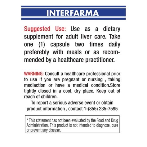 Detox And Liver Health Hepasil B Complex Supplement Interfarma