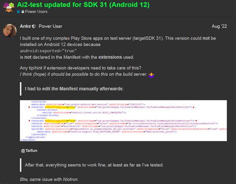 Application Is Ok But I Cant Install It Apk On My Android13