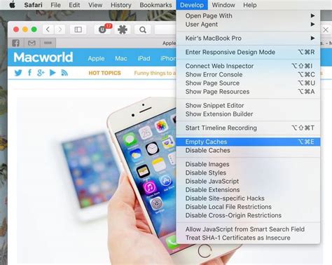 Method To Clear Safari S Cache And Cookies On MacOS 10 15