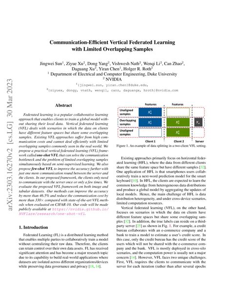 communication efficient vertical federated learning with limited