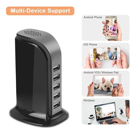 Spy202 Omg Wifi Spy Hidden 5 Usb Port Charger Camera With Motion