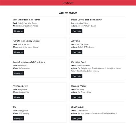 GitHub Saurabhkmahajan Lyric Finder React