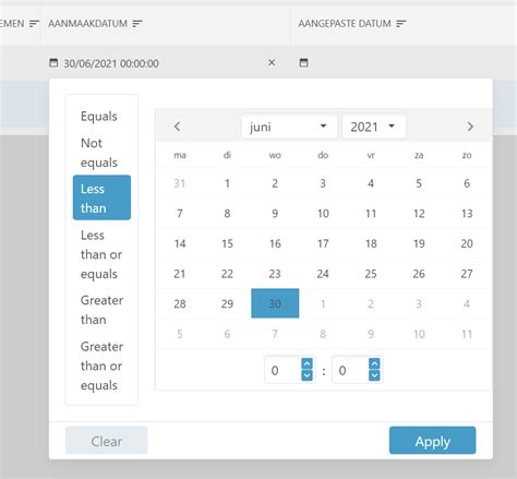 Datagrid Filter Translations Blazor Server Radzen