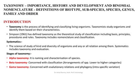 Insect Taxonomy Presentation For B Sc Agriculture PPTX Beekeeping Hobbies Interests