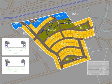 Housing Subdivision In Dwg 495 02 Kb Cad Library