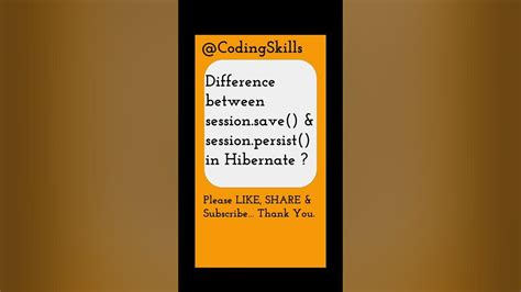 difference between session save and session persist in hibernate coding skills hibernate
