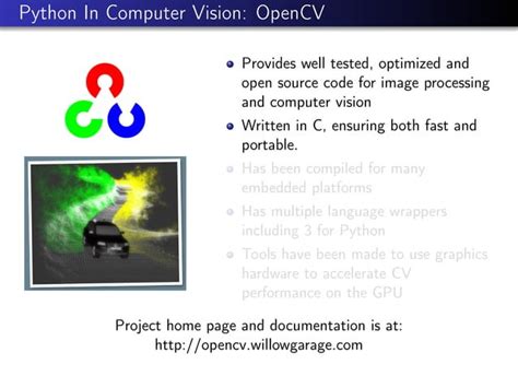 Python In Computer Vision Pdf Web Development Internet