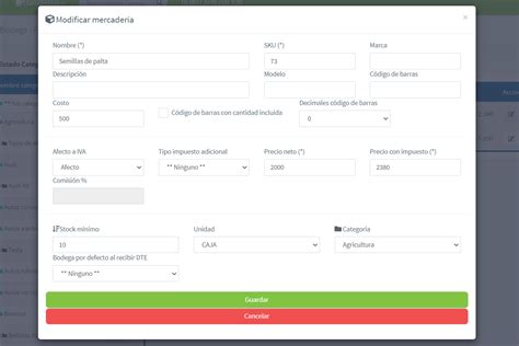 ¿cómo Modifico O Elimino Un Productoservicio