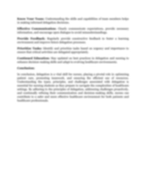 Solution Delegation Delegation In Nursing Types Of Delegation Importance And Tips For