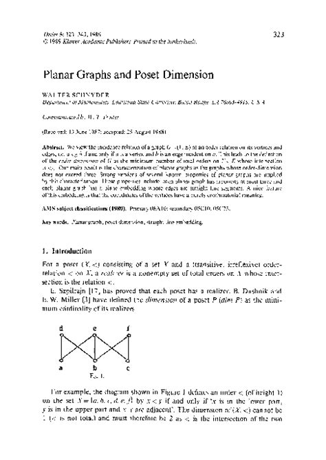 pdf order dimension characterization of planar graphs