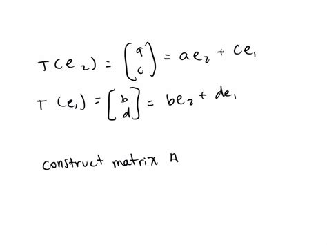 solved consider the linear transformation t r n →r n whose matrix a