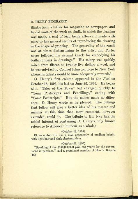 O Henry Biography Page 134 The Portal To Texas History