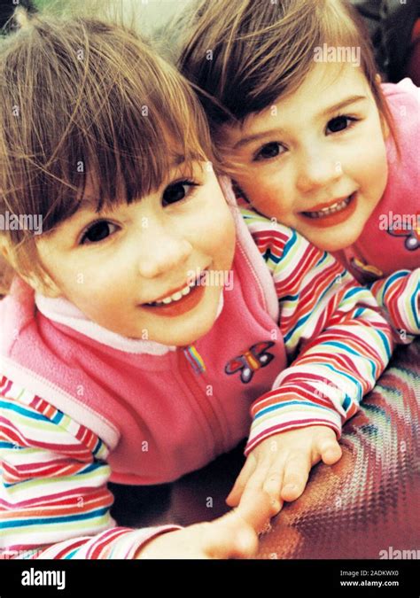 Identical 3 Year Old Twin Girls Genetically Identical Monozygotic
