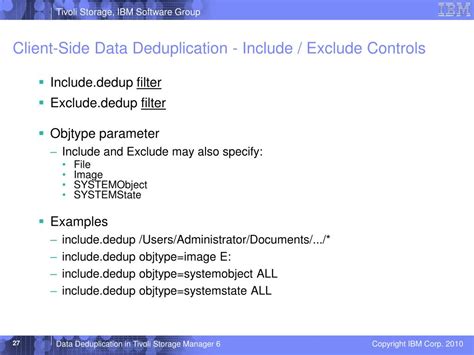 Ppt Implementation And Use Of Tsm Clientserver Data Deduplication In
