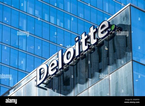 Deloitte Sign On Top Of Toronto Headquarters Building Deloitte Touche Tohmatsu Limited Is A