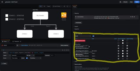 overlay in graph id inspector in grafana 7 3 · issue 257 · algenty grafana flowcharting · github