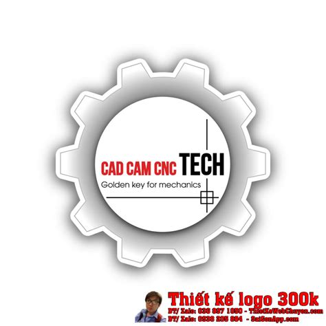 thiết kế logo cad cam cnc tech
