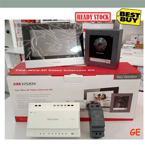 HIKVISION DIGITAL IP VIDEO INTERCOM 2 WIRE DIGITAL IP VIDEO INTERCOM KIT DOOR BELL Shopee Malaysia