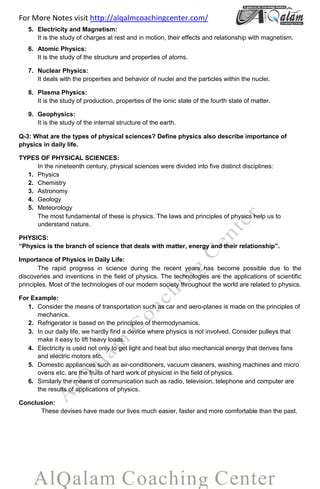 Physics Chapter 1 9th PDF Physics Science Physics Chapter 1 9th PDF Physics Science