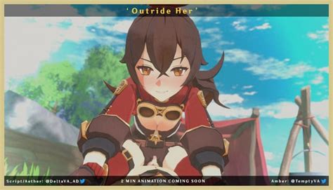 Outride Her 2 Min Animation Of Amber X Aether Coming Soon R Genshinimpactnsfw