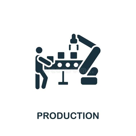 Production Icon Monochrome Simple Company Structure Icon For Templates Web Design And
