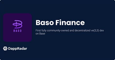 Baso Finance Project Overview Analytics And Data Dappradar