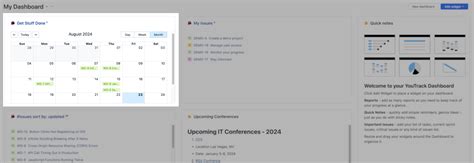 Due Date Calendar Widgets Youtrack Server Documentation