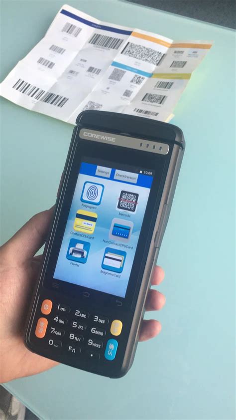 Handheld Android Mobile Touch Screen Pos Terminal With Printer Rfid Fingerprint Barcode Scanner
