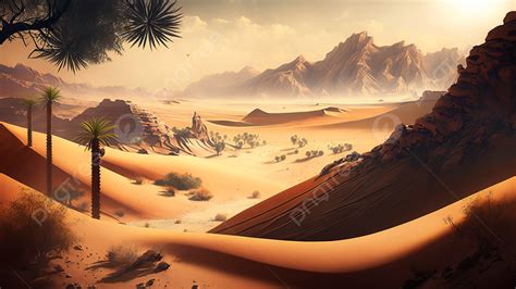 아름다운 사막 풍경 사막 풍경 자연스러운 배경 일러스트 및 사진 무료 다운로드 Pngtree