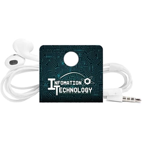 Promotional Full Color Tech Wrap Cord Organizer