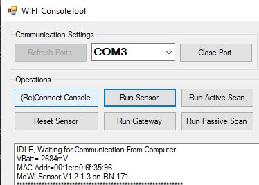 How To Use The Monnit Wi Fi Console Tool Monnit Knowledge Base