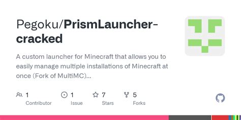 Github Pegokuprismlauncher Cracked A Custom Launcher For Minecraft That Allows You To Easily