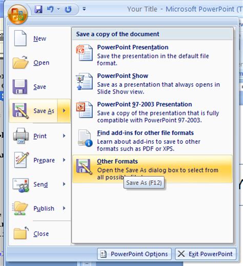 Convert A PowerPoint 97 2003 Presentation To PowerPoint 2007 Presentation Save Introduction