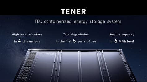 Catl Tener Energy Storage System Battery Energy Storage System