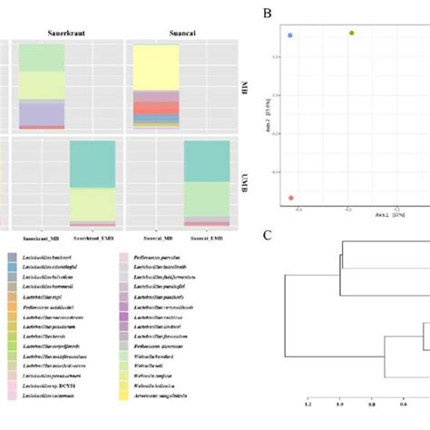 Relative Abundance Profiling A Pcoa Plot B And Hca Dendrogram C