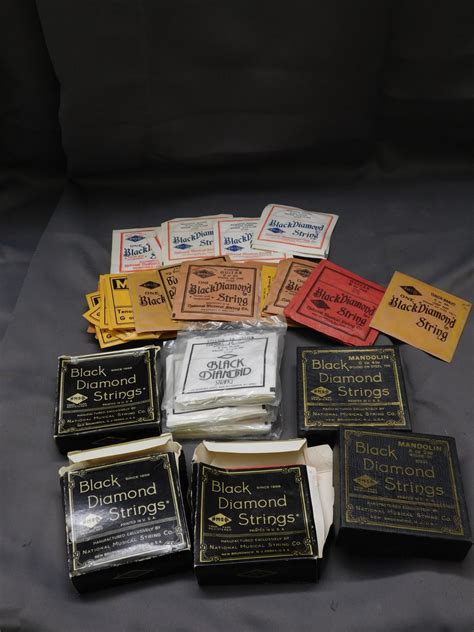 Large Bundle Of Black Diamond Assorted Guitar Mandolin Banjo Strings