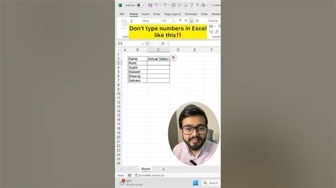Dont Type Numbers In Excel Like This‼️instead Use Amazing Trick Excel