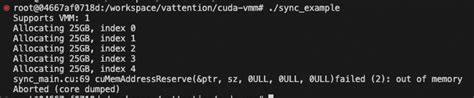 Cuda Vmm Api Cumemaddresssreserve Out Of Memory Cuda Programming And Performance Nvidia