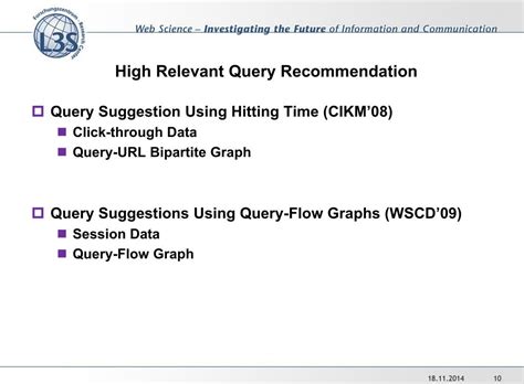 Ppt Query Recommendation Xiaofei Zhu Zhu L3s De L3s Research Center Leibniz Universität