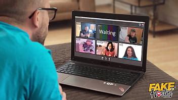 Fake Hostel College Babe Shamed When Classmates Catch Him Masturbating On An Online Class