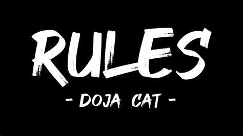 Doja Cat Rules Lyrics Youtube